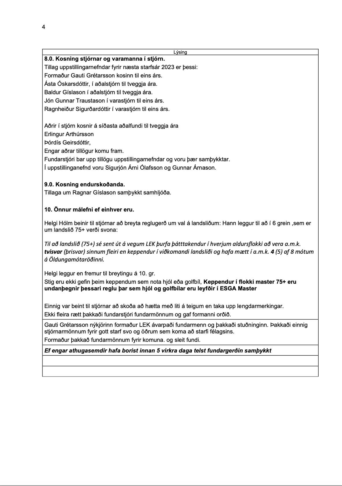 Gögn frá aðalfundi LEK 2022 – fundargerð, ársreikningur og glærukynning ...