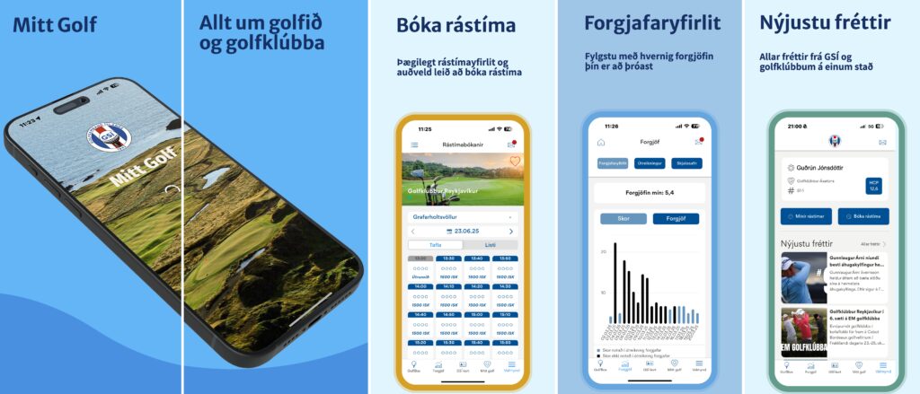 Mitt Golf appið ⛳ Allt á einum stað!